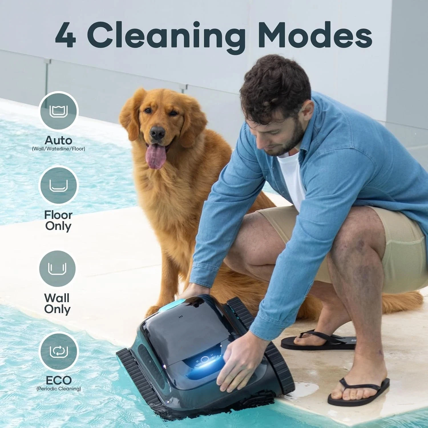 High Efficiency Automatic Pool Cleaning Robot Easy Maintenance Filter ...