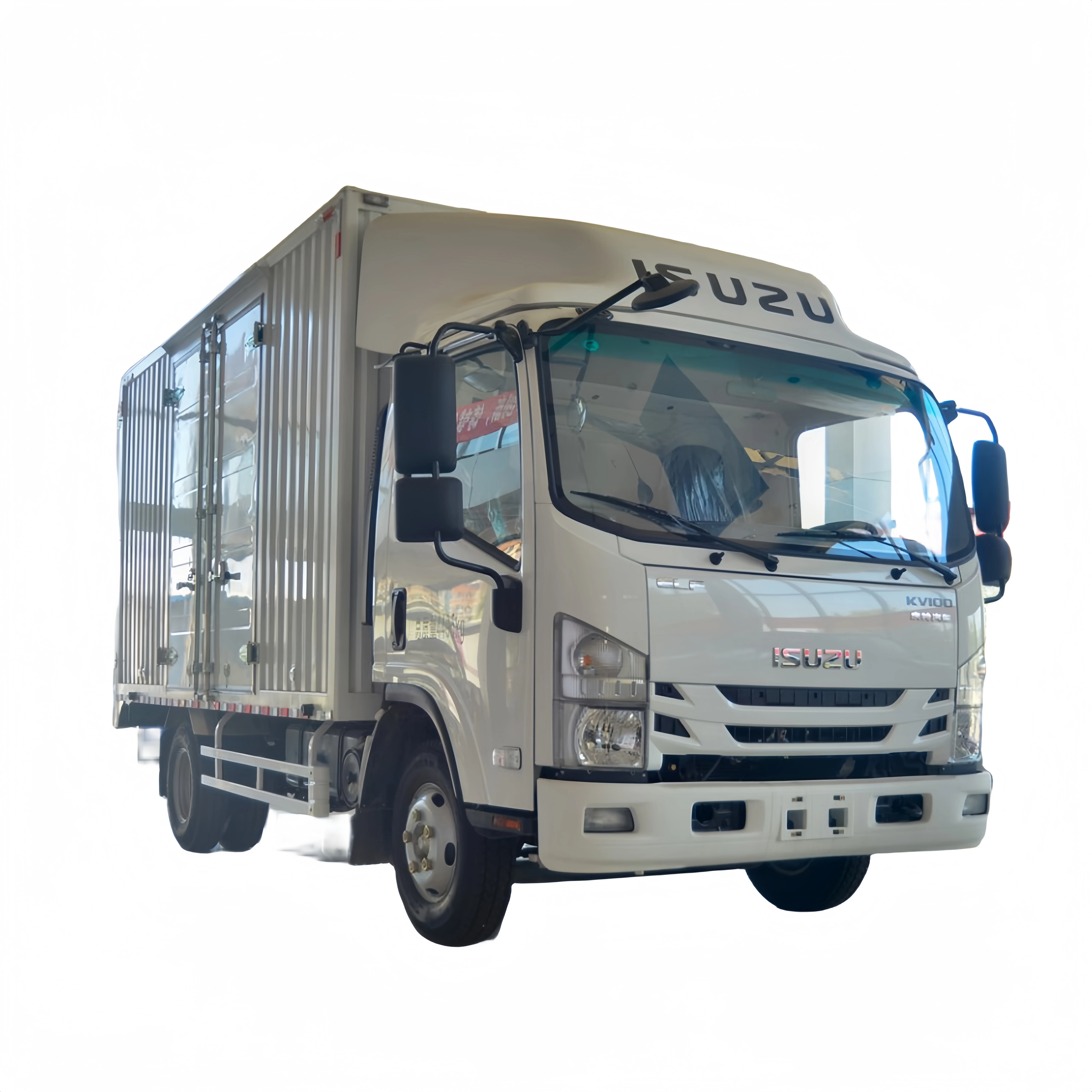 Mini Van Box Truck Loading Isuzu Small 4x2 Van Cargo Truck Factory ...