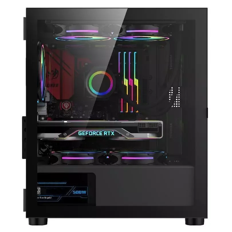 Voltes Matx Macro Atx Tower White Black Special-shaped Game Case With ...