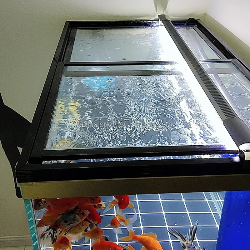 Custom Decoration Fish Tank Aquarium with Sliding Lids
