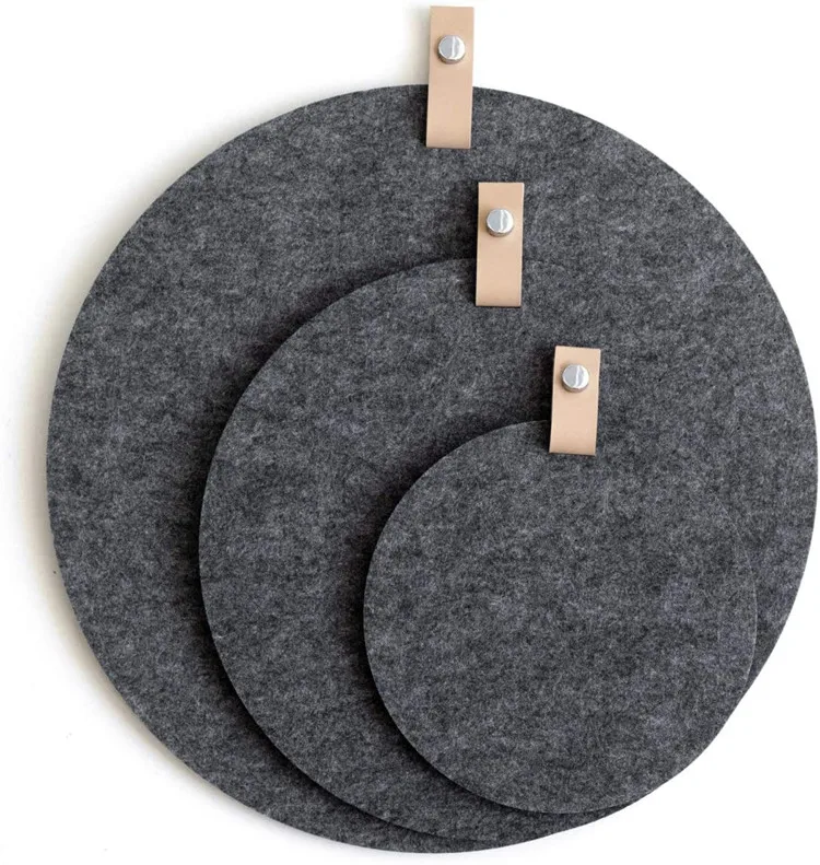 Decorative Circle Bulletin Board - Custom Felt Pin Board