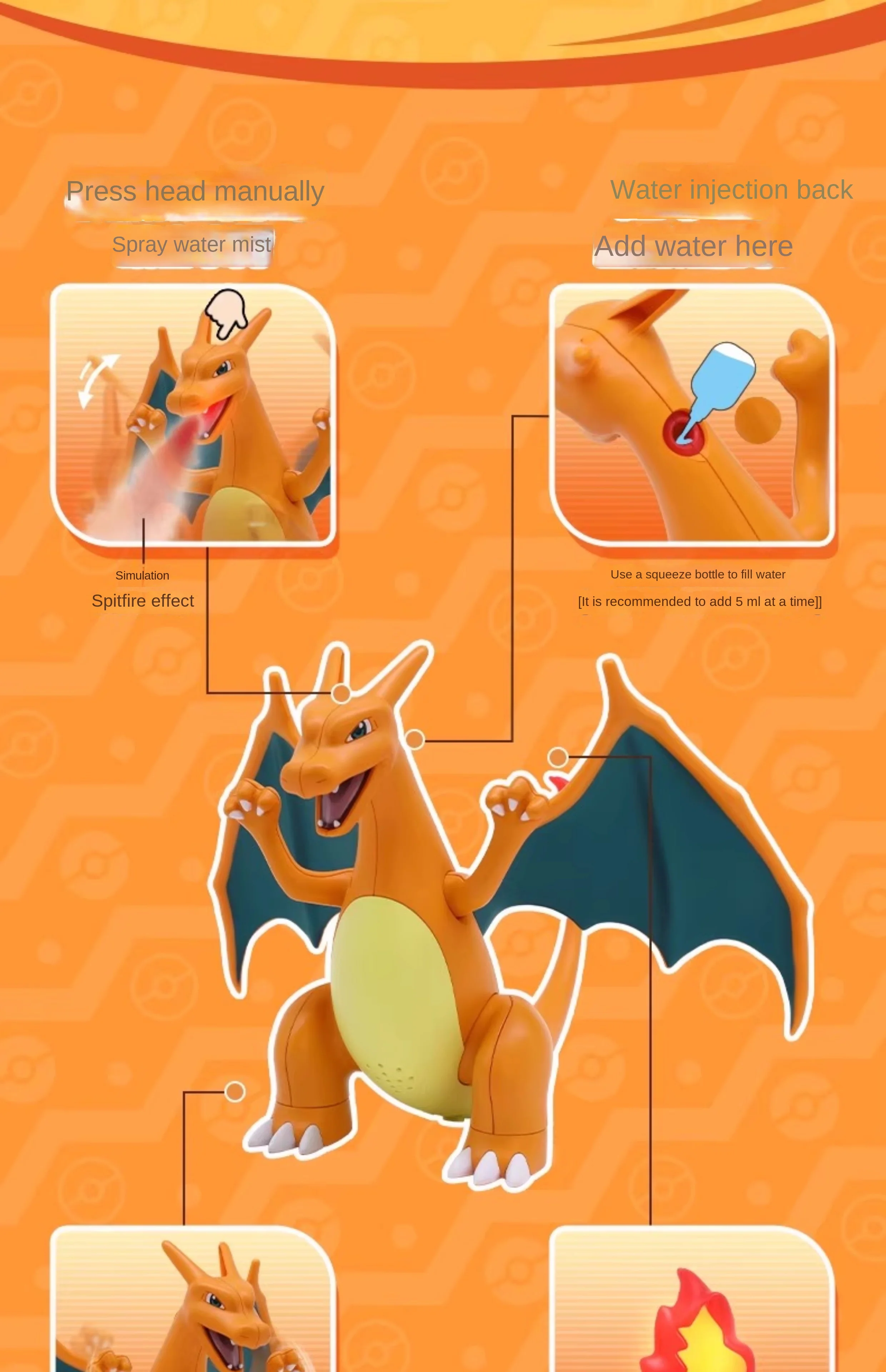 2025 Pokémon Charizard Ultrasonic Cool Mist Humidifier with LED Night ...