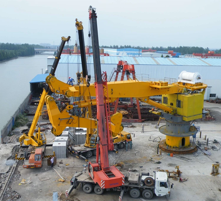 100T Offshore Crane - Hydraulic Knuckle Boom Marine Deck Crane