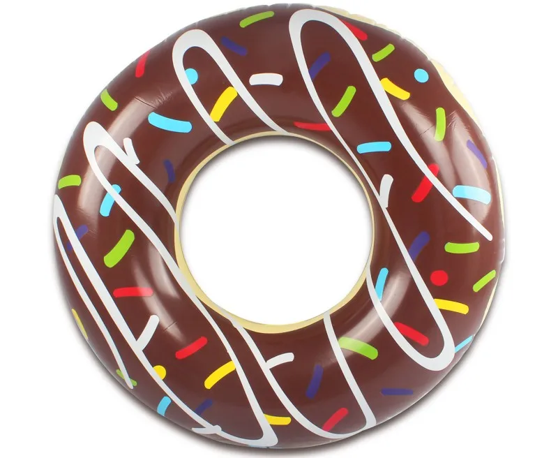 Wholesale Summer Beach Swimming Inflatable Chocolate Donuts With Bite ...