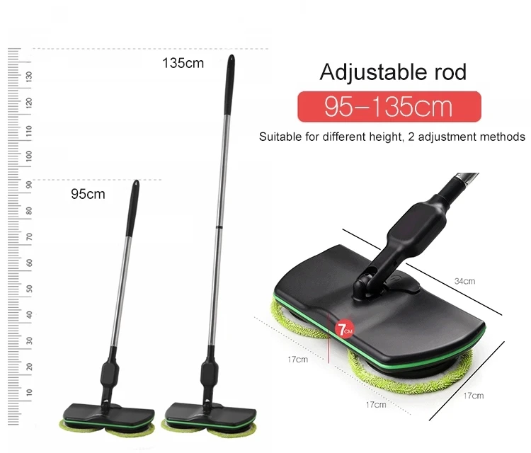 C83 Automatic Mop Wireless Rotating Rechargeable Floor Wiper Cordless ...