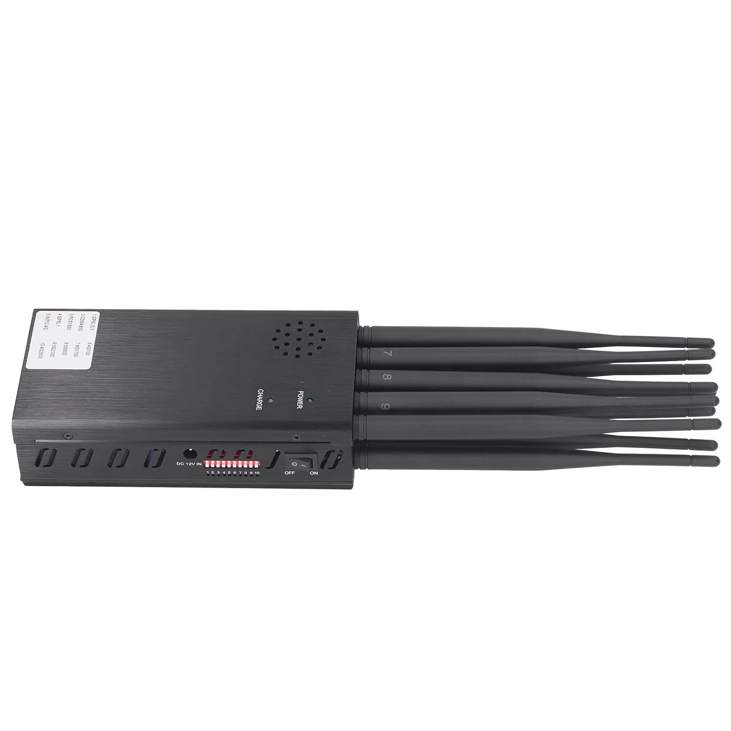 10w 20w 50w 100w 400m 900m 1.2g 1.4g 1.5g 2.4g 5.2g 5.8g 18 Channels Handheld Signal Detector ...