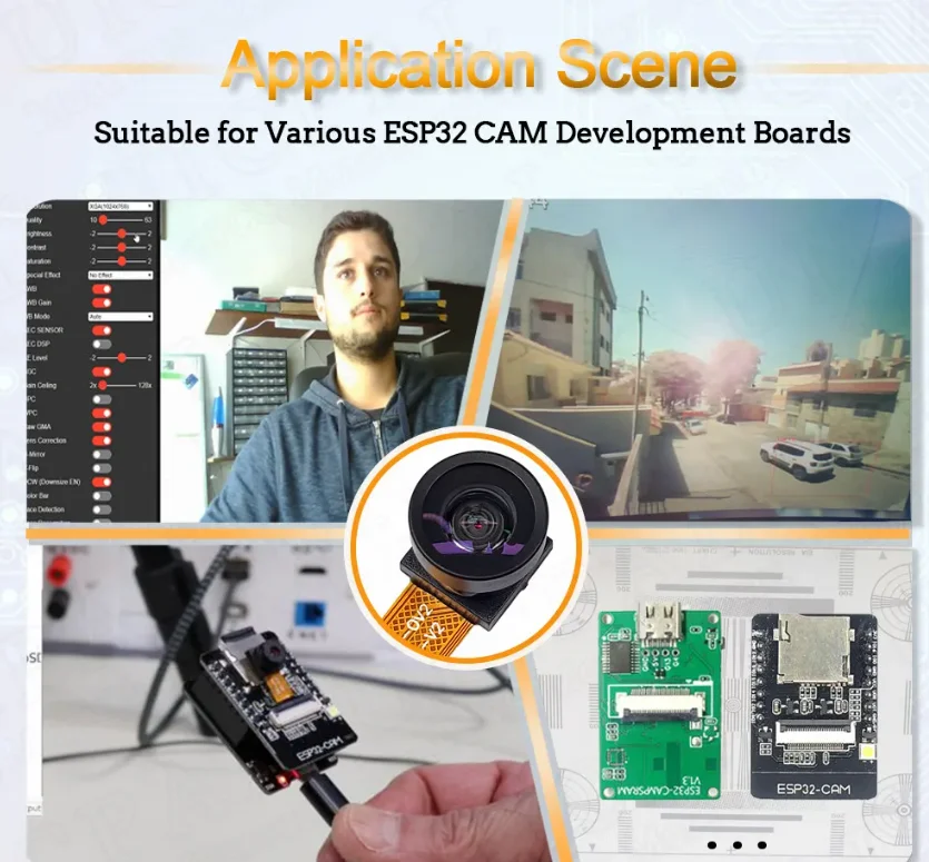 FYX Stock OV2640 Camera Module - Night Vision for ESP32