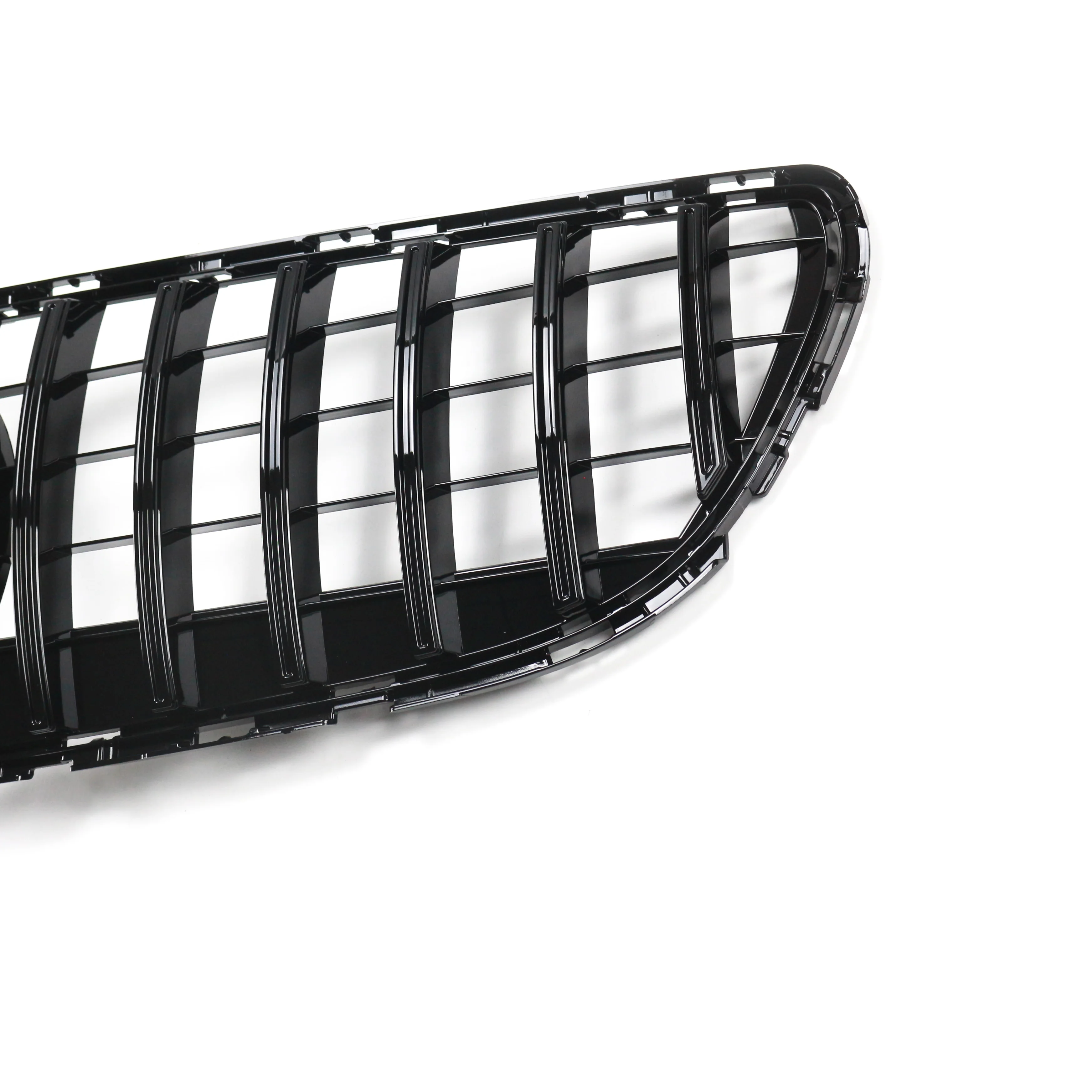 Abs Grille Black Vertical Look Grille Gtr Style Front Bumper Grill For ...