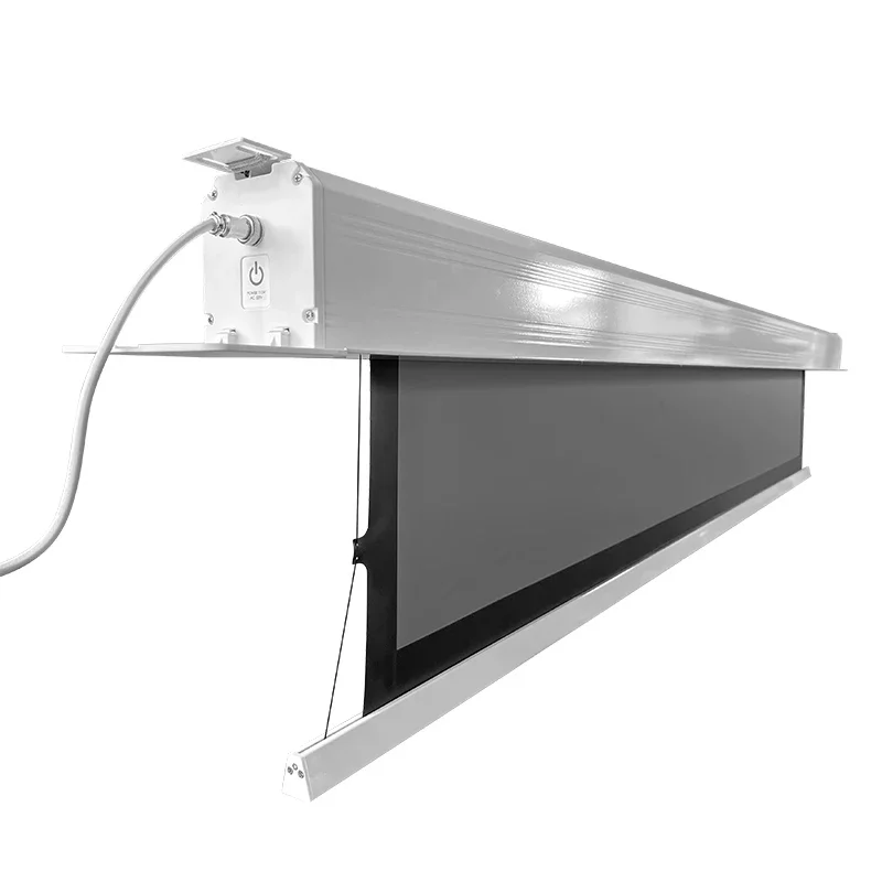 4k New Ai Smart In-ceiling Electric Alr Projector Screen Tab-tensioned ...