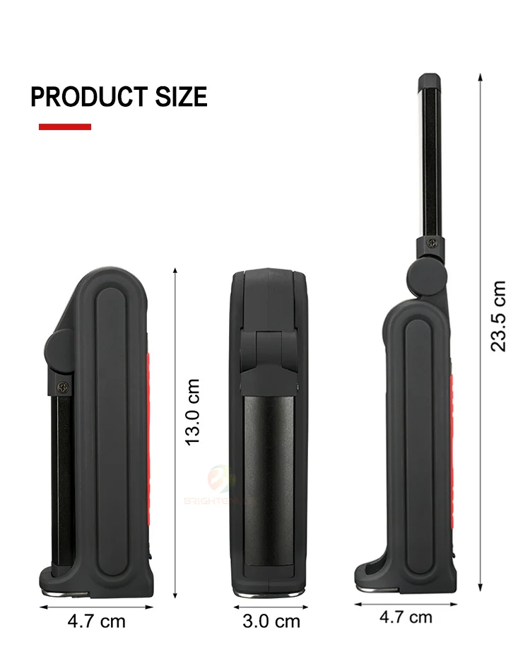 Rotary Switch 360swivel Magnetic Base Hook Rechargeable Cob Work Lights ...