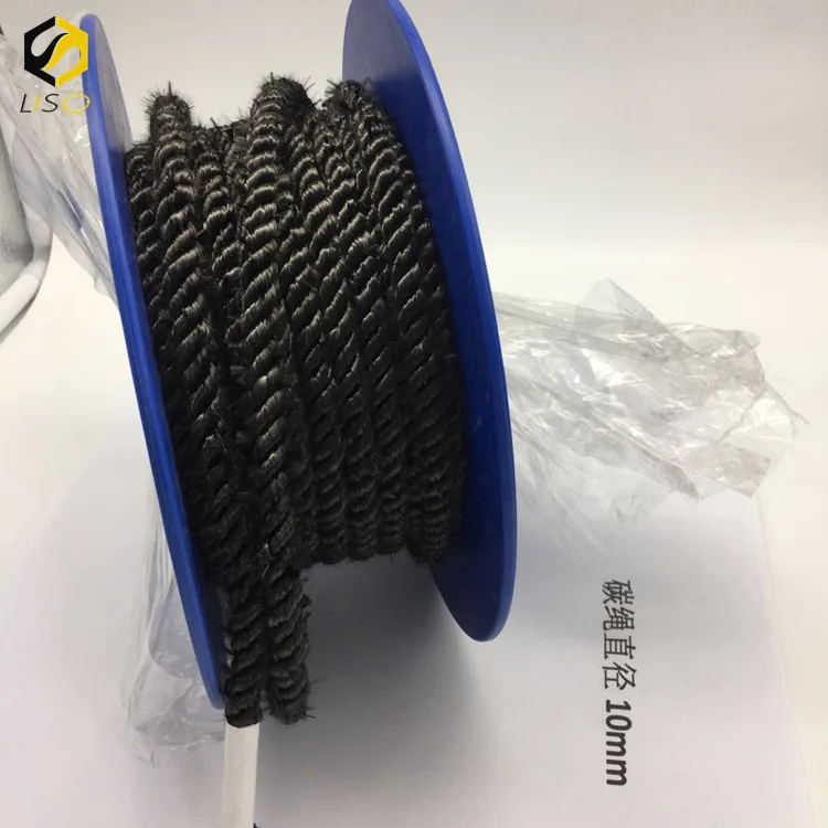 Good Electric Conductivity Graphene Coating Carbon Fiber Rope With High ...