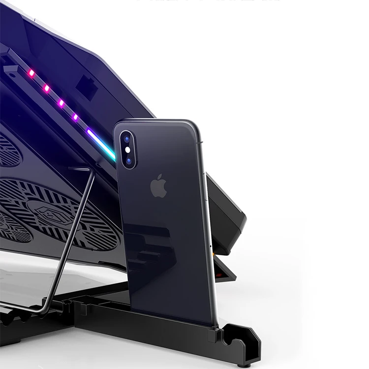 Rgb Notebook Cooler Patented Design Vertical 17inch Laptop Cooler Stand ...