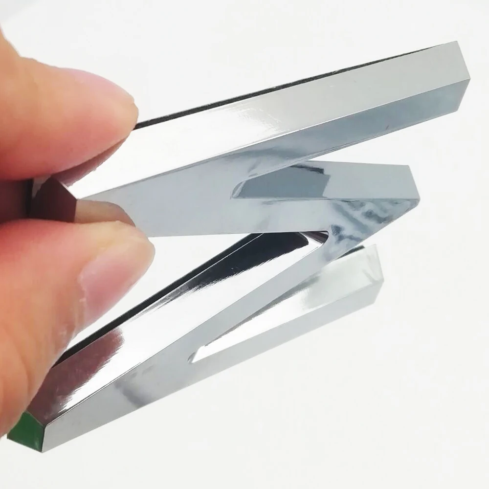 Custom Car Accessories Clear 3d Chrome Self Letters Number Adhesive ...