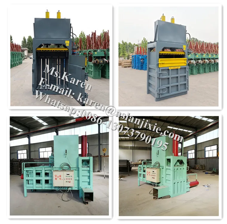 Compactador de botellas de plástico hidráulico vertical, máquina de ...