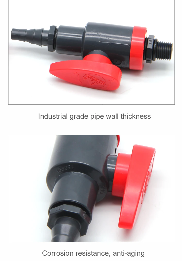 Sanking 1/4"-1/2" Pvc Sampling Valve Sampling Ball Valve For Sampling ...