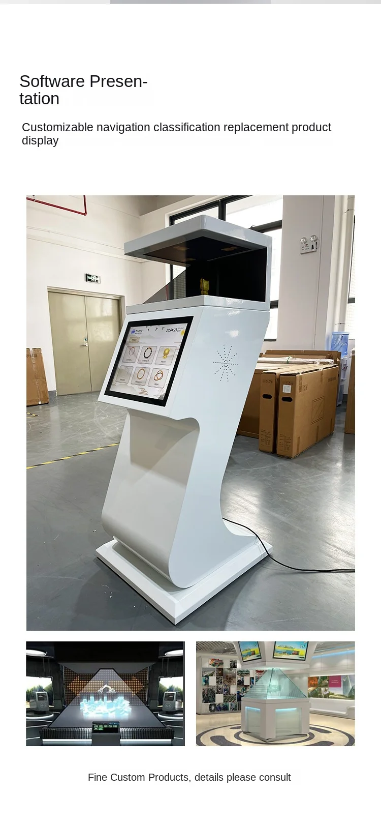 Durable Build Interactive Pyramid Hologram Display Transparent ...