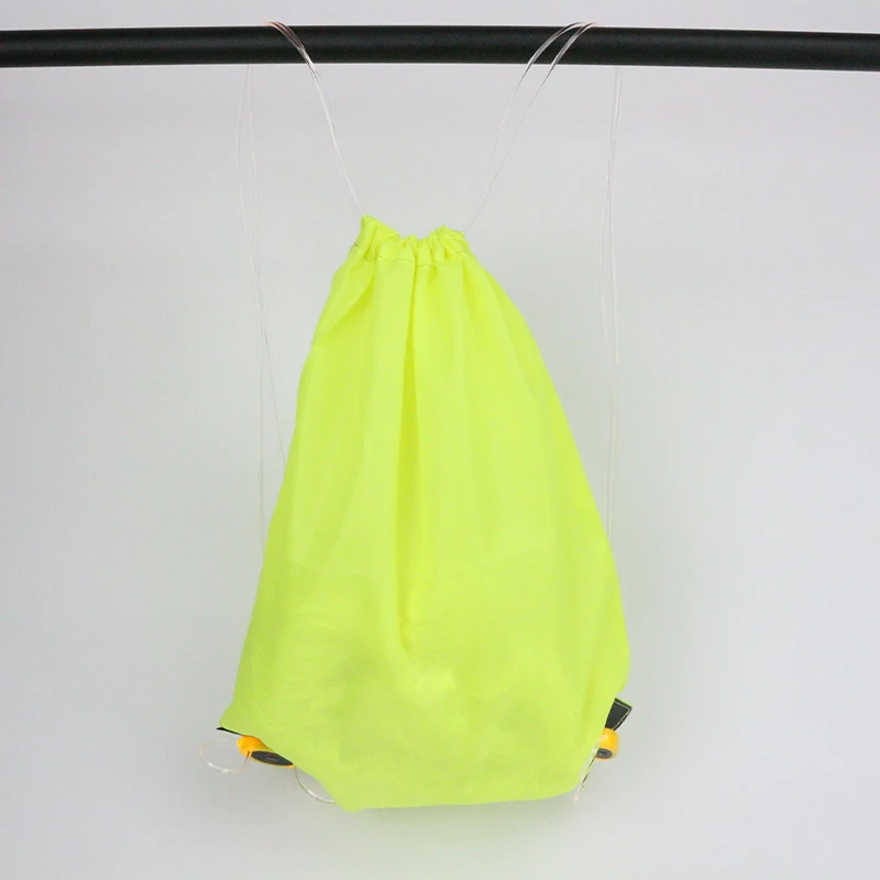 Customized LED Light Drawstring Backpack for Night Activities