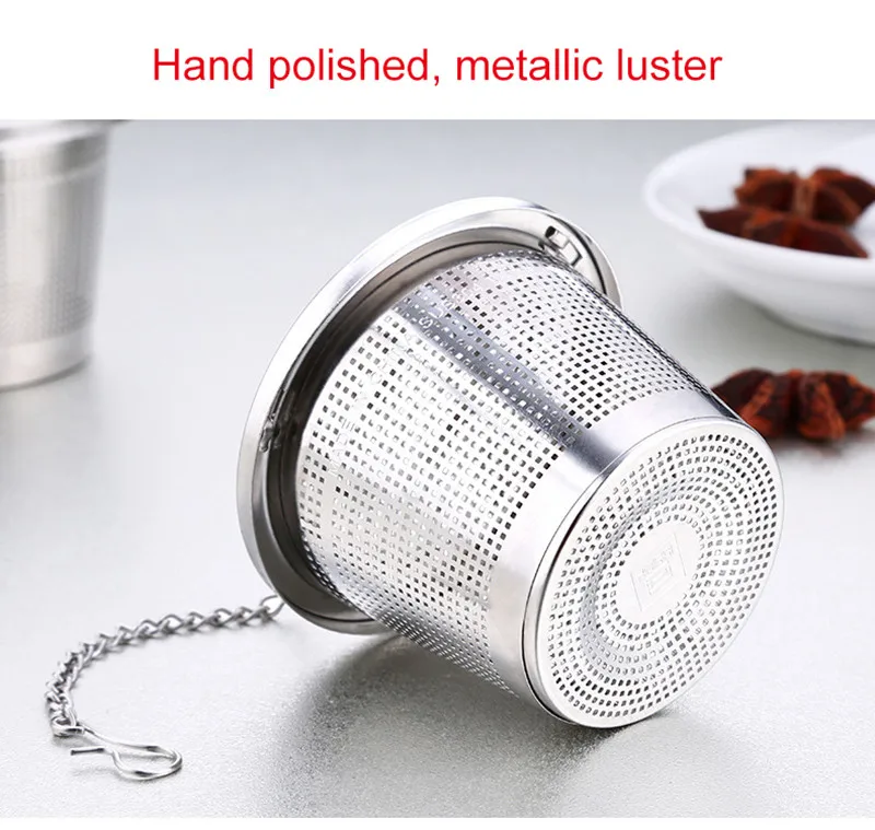 304 Stainless Steel Tea Maker Filter Silver Large Medium Small Size Tea ...