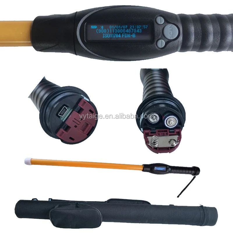Low Frequency Rfid Stick Reader For Microchip And Ear Tag Scan - Buy ...