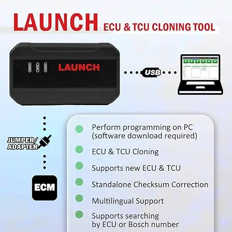 Launch 2025 X431 ECU & TCU Programming Clone Tool - OBD 2 Car ...