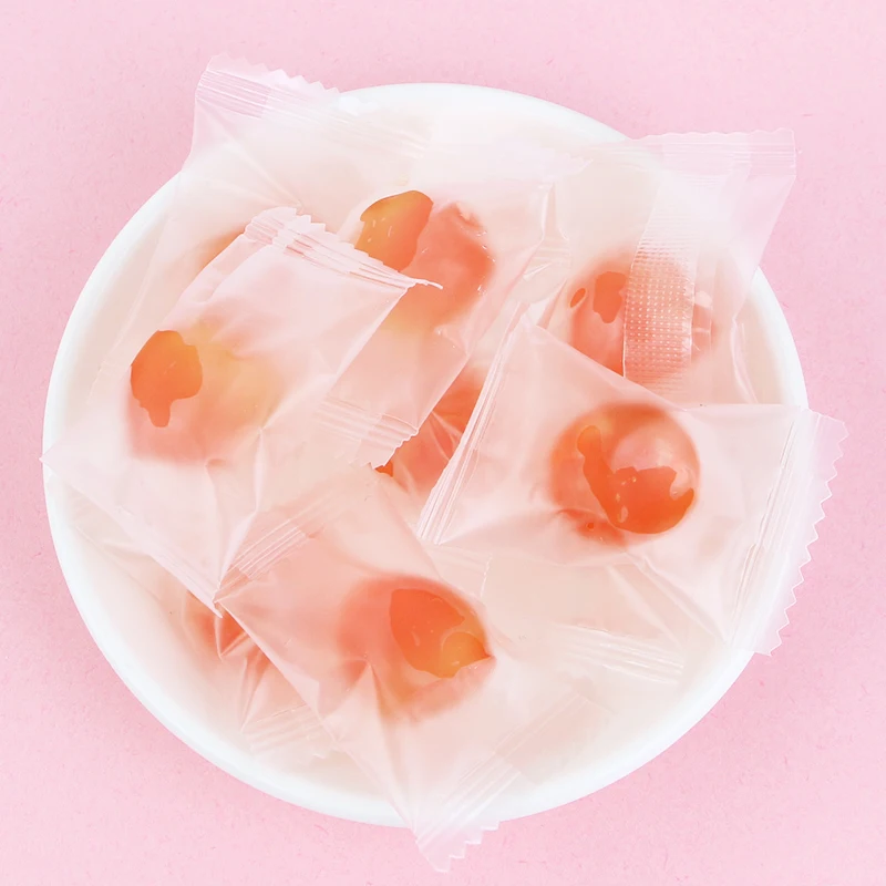 Peeled Peach Flavor Peach Shape Fruit Gummy Candy - Buy Gummy Candy ...