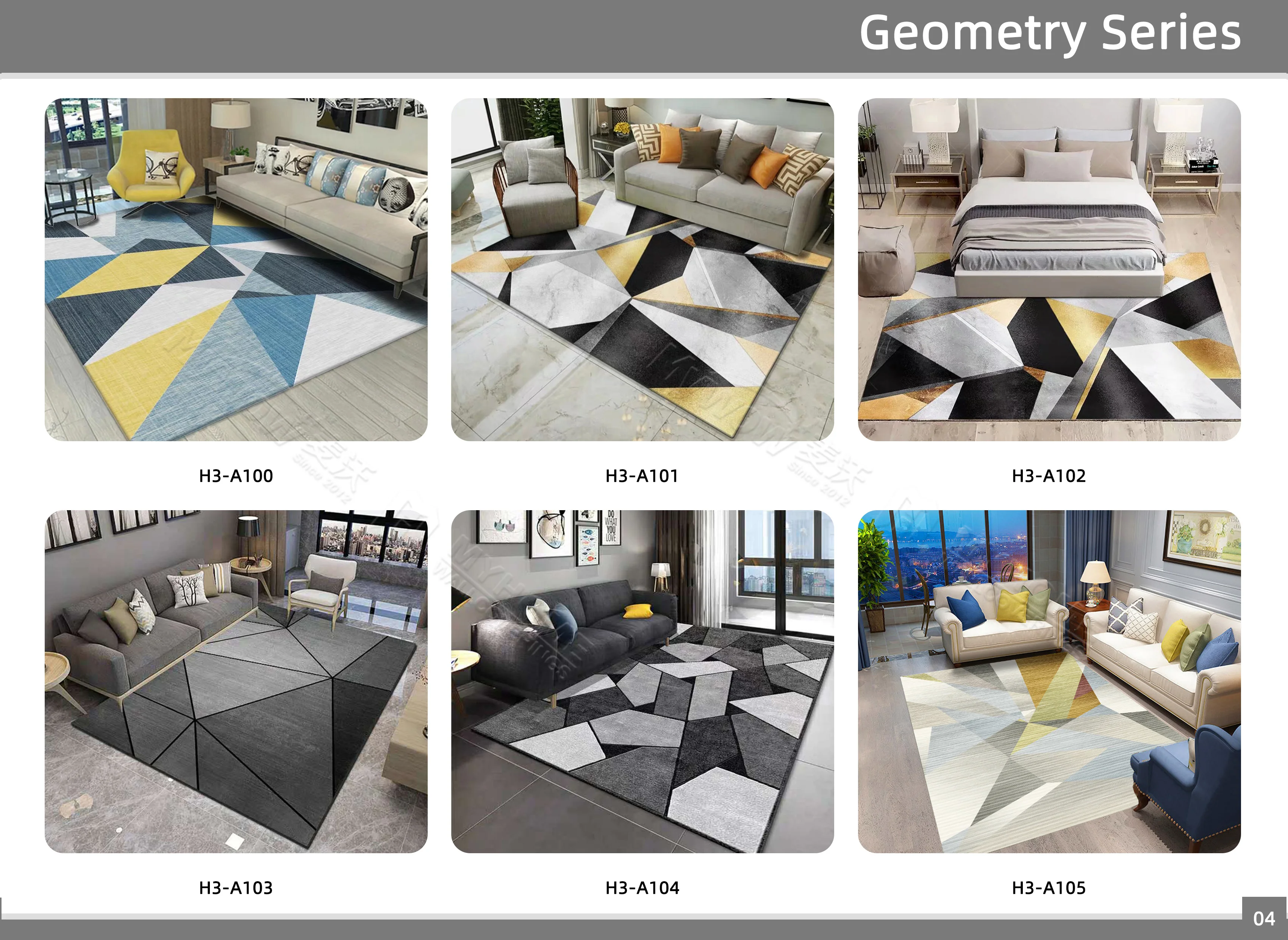 Luxury 3d Printed Art Carpets With Modern Style Hotel Carpets Living ...