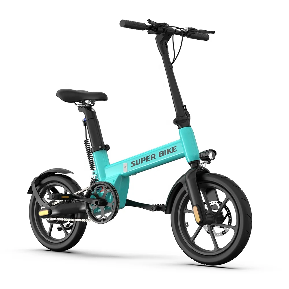 2021 Angelol Folding Electric Bike Small Foldable Lithium Battery Road ...