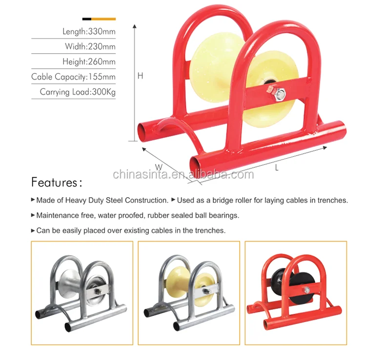 Cable Wire Rope Roller - Durable Nylon Sheave Pulley