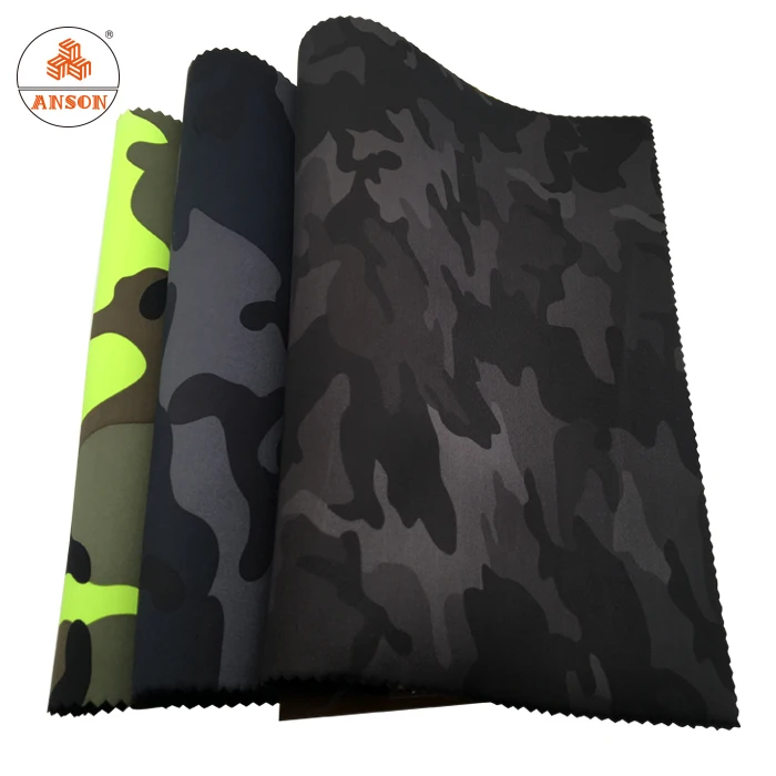 Soft Neoprene Fabric Sheets Custom Made Printed Nylon Fabric Lining 2mm ...