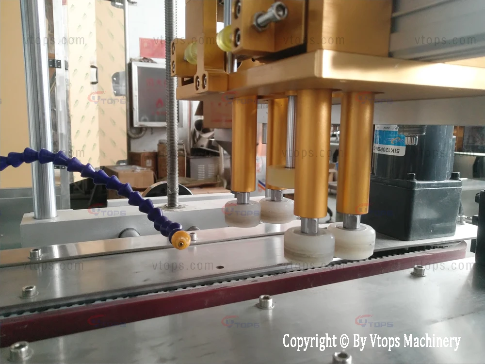 Auto Four Wheel Clamping Twisting Capping Machine / Cover Press Machine ...