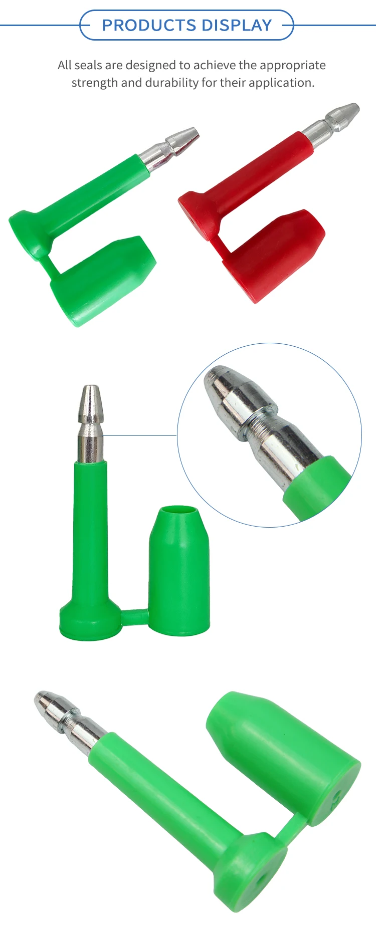 High Quality Safe Snap Tamper Proof Security Container Door Bullet Lock ...