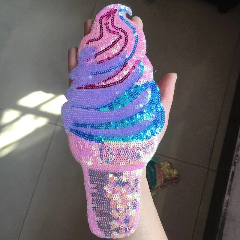 5 Mix And Match Sequin Stickers Theme Stickers Shiny Ice Cream Stitches ...