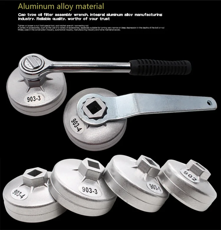 23pcs Oil Filter Wrench Set Vehicle Tools Aluminum Oil Filter Cap ...