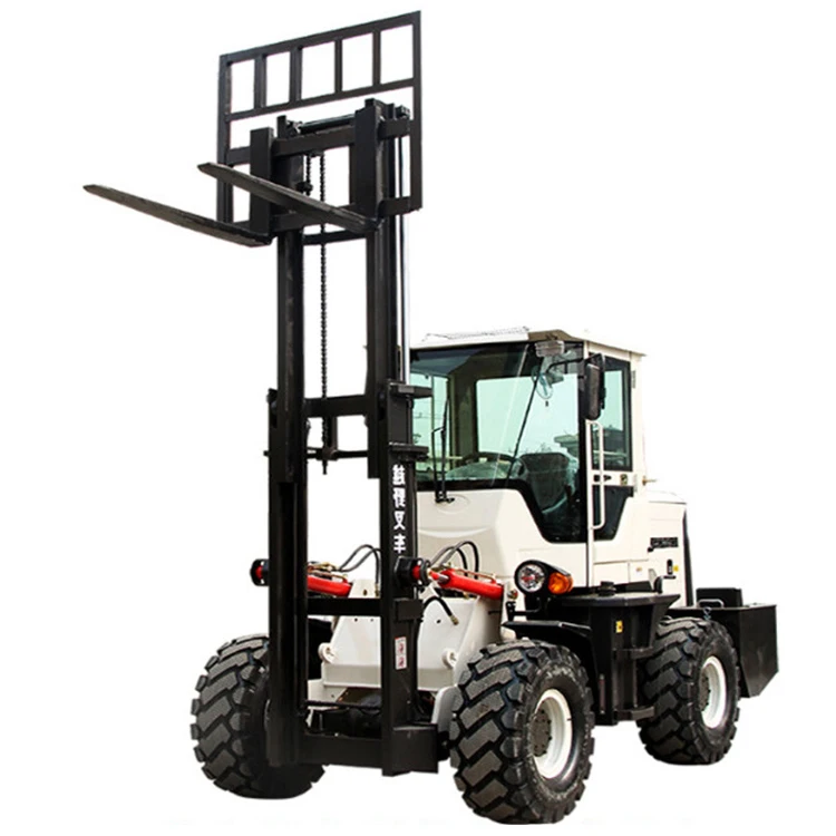All Terrain Off Road Forklift Articulated Frame Diesel 3ton 4ton 5ton Rough Terrain Forklift 4x4 ...
