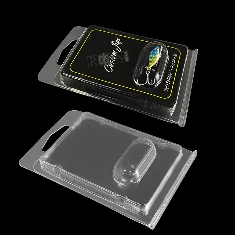 Customized Paper Cardboard Transparent Plastic Clamshell Fishing Lures ...