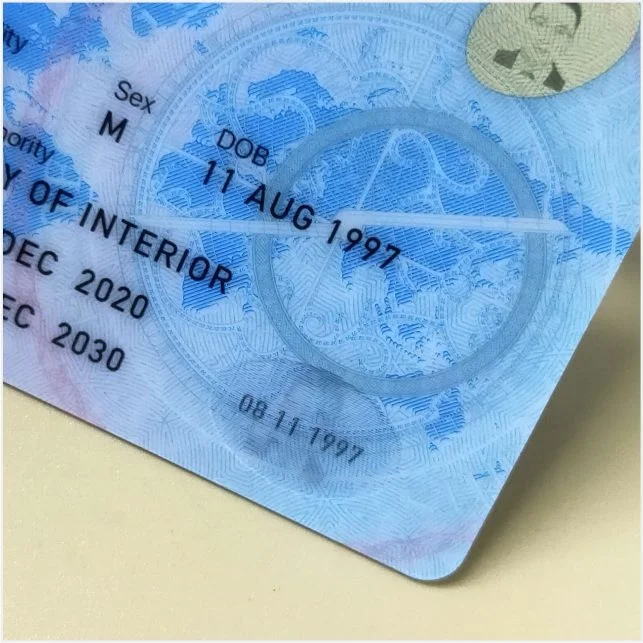 Secure Government ID Cards - Polycarbonate with CLI & MLI