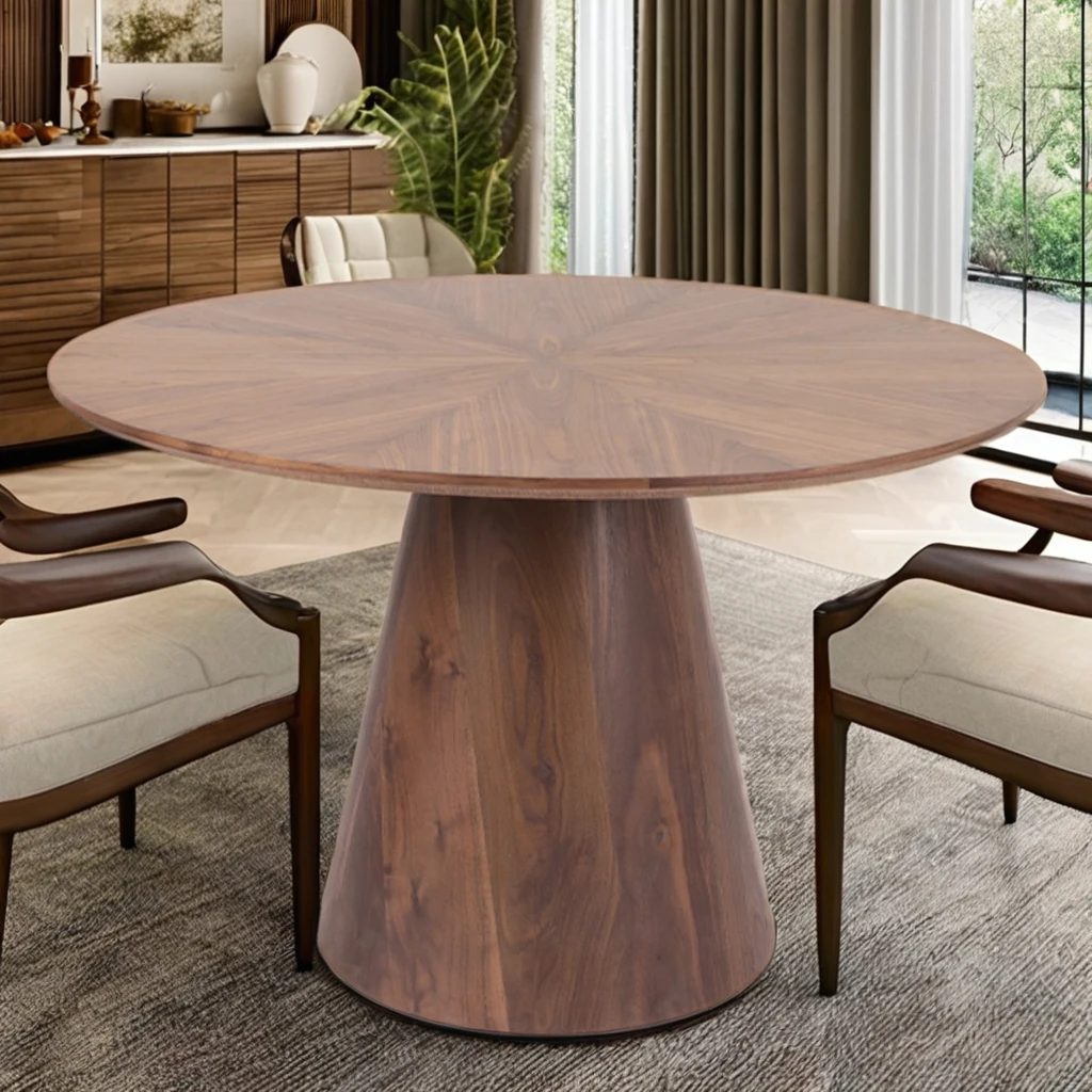 Lauri Modern Round MDF Dining Table for Kitchen & Living Room Furniture OEM
