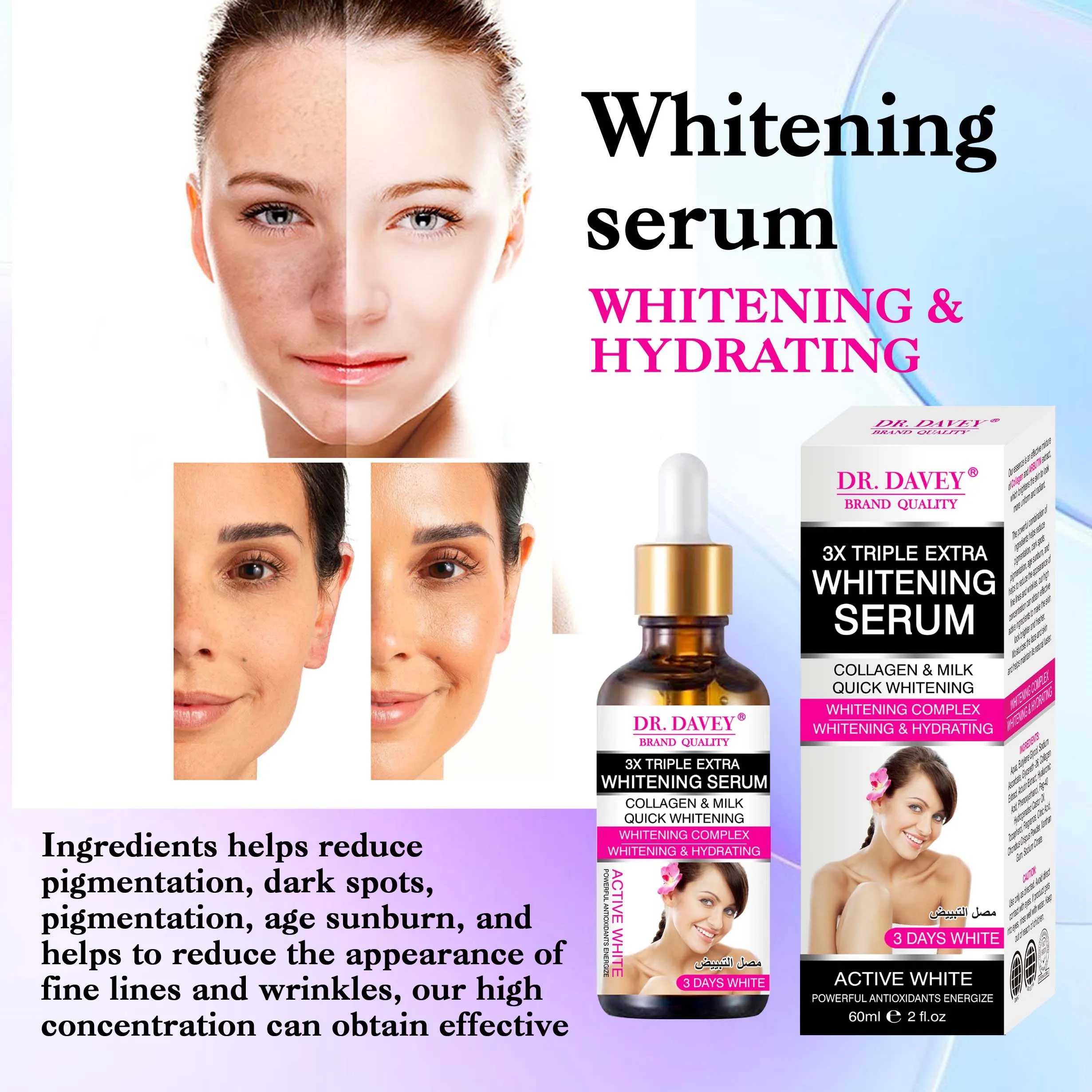 DR.DAVEY Whitening Serum - Hydrating Anti-Wrinkle Care