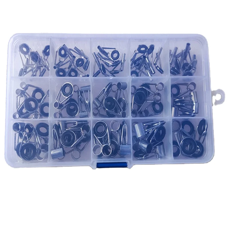 75pcs/box Boxed Sea Rod Guide Ring Suit Ceramic Wire Ring Guide Ring ...