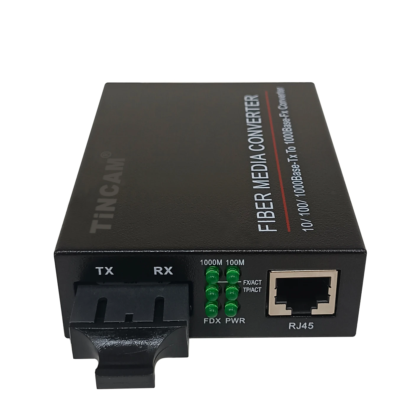 TiNCAM Media Converter Fiber Optical 1/2/4 Rj45 Port+SC/SFP/FC/LC Port ...