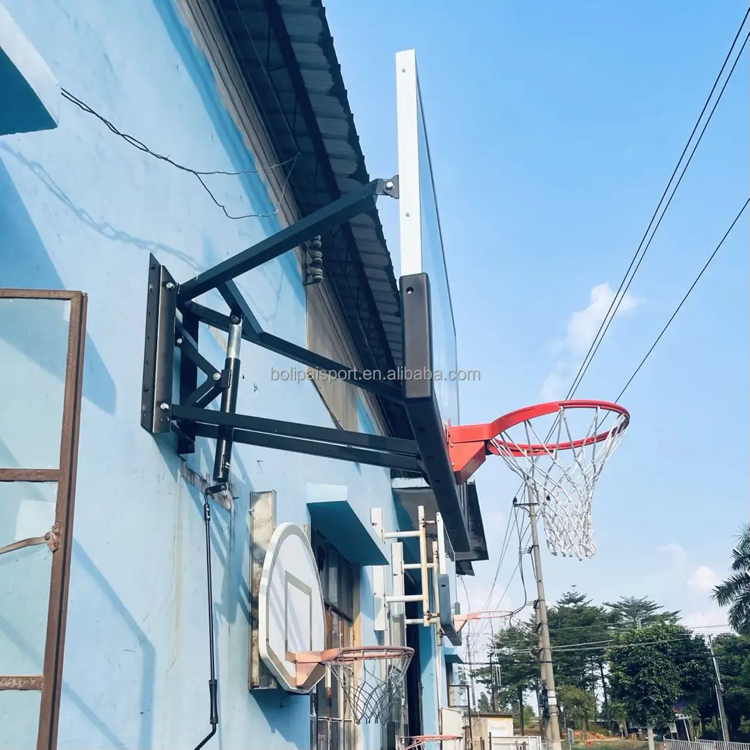 Customizable Wall Mount Basketball Hoop System - 60x36inch & 72x42inch