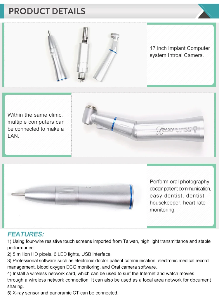 Dental Handpieces - RIXI E-Generator Internal Dental Hand Piece