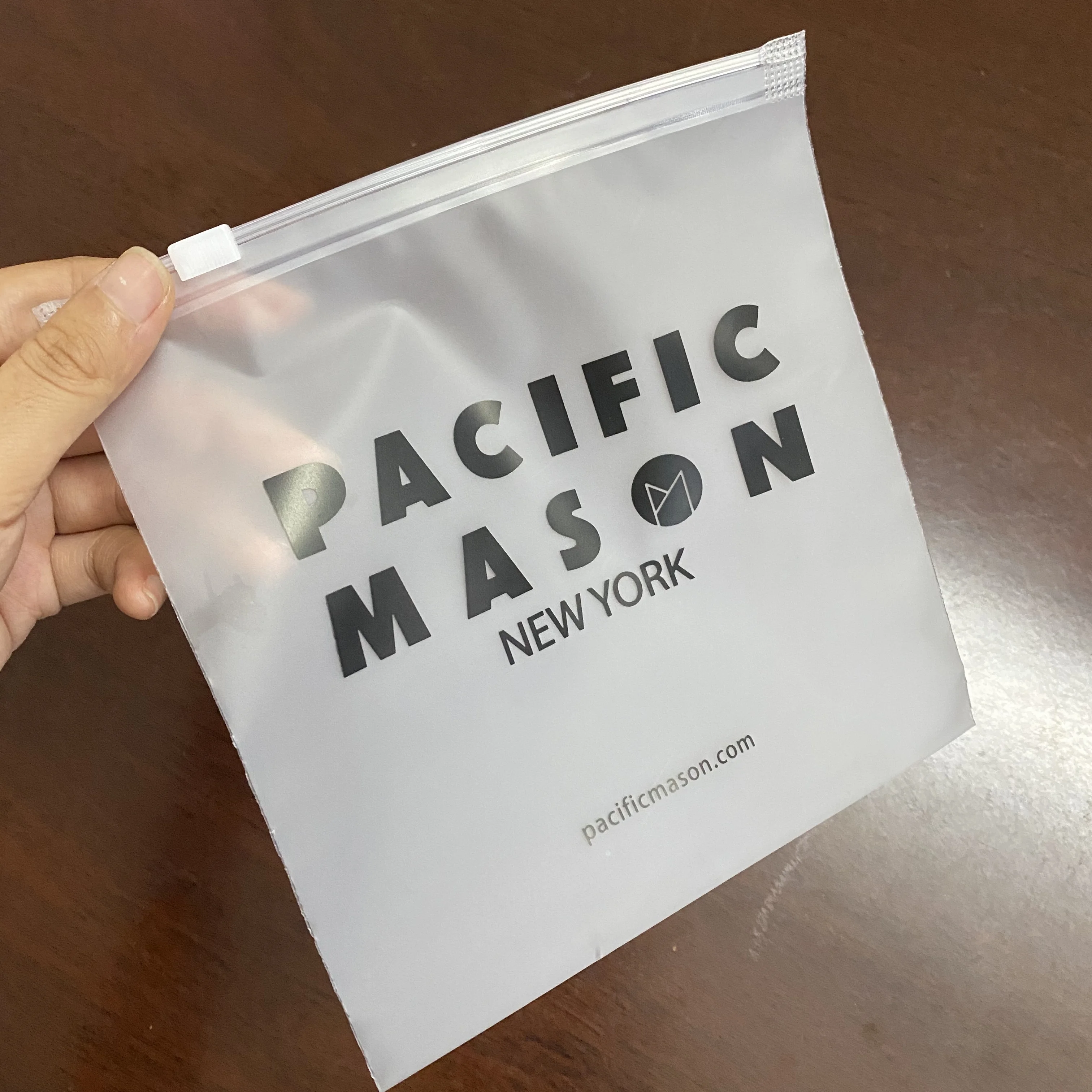 Custom Printed Matte Frosted Ziplock Bags for Clothing & Accessories ...