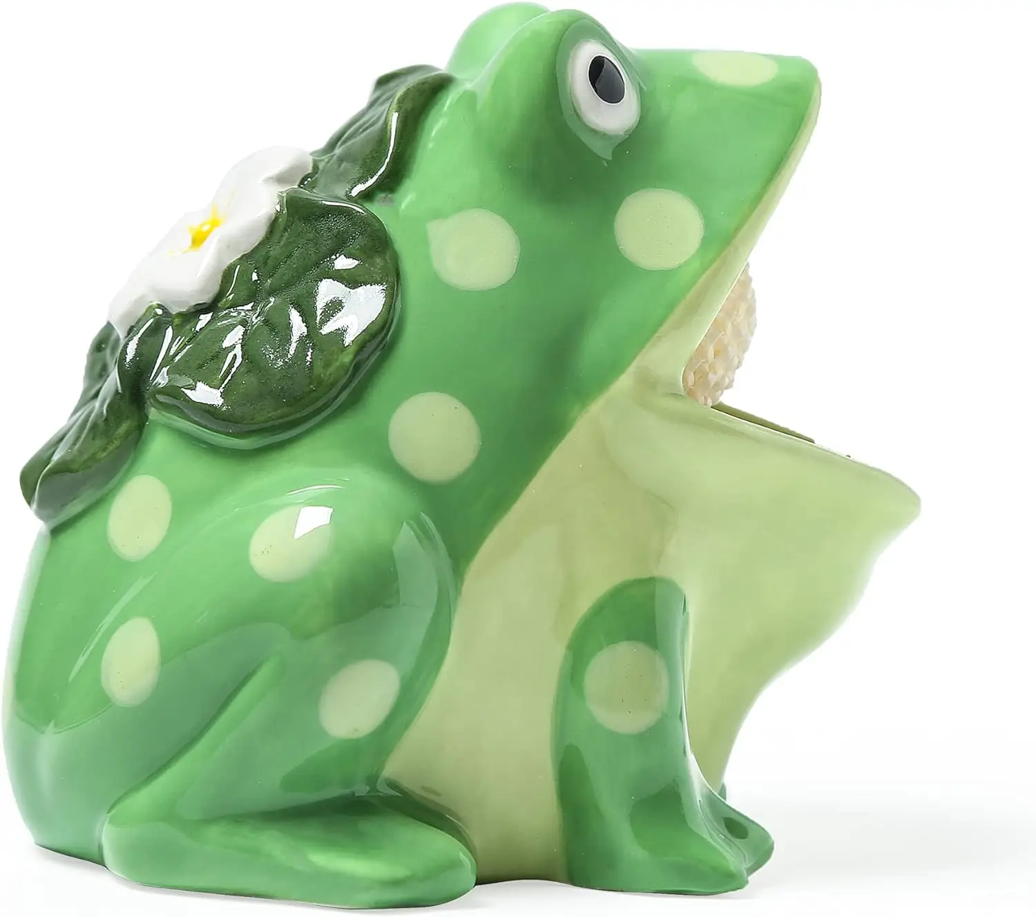 Cute Cartoon Art Frog Custom Ceramic Kitchen Accessories