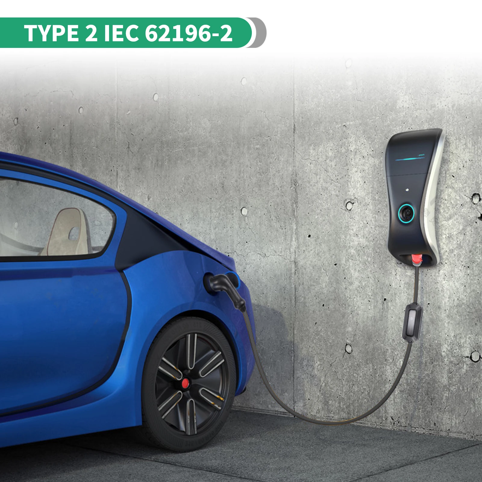 22kw 32a Portable Ev Charger Type 2 Evse Charging Box Electric Car ...
