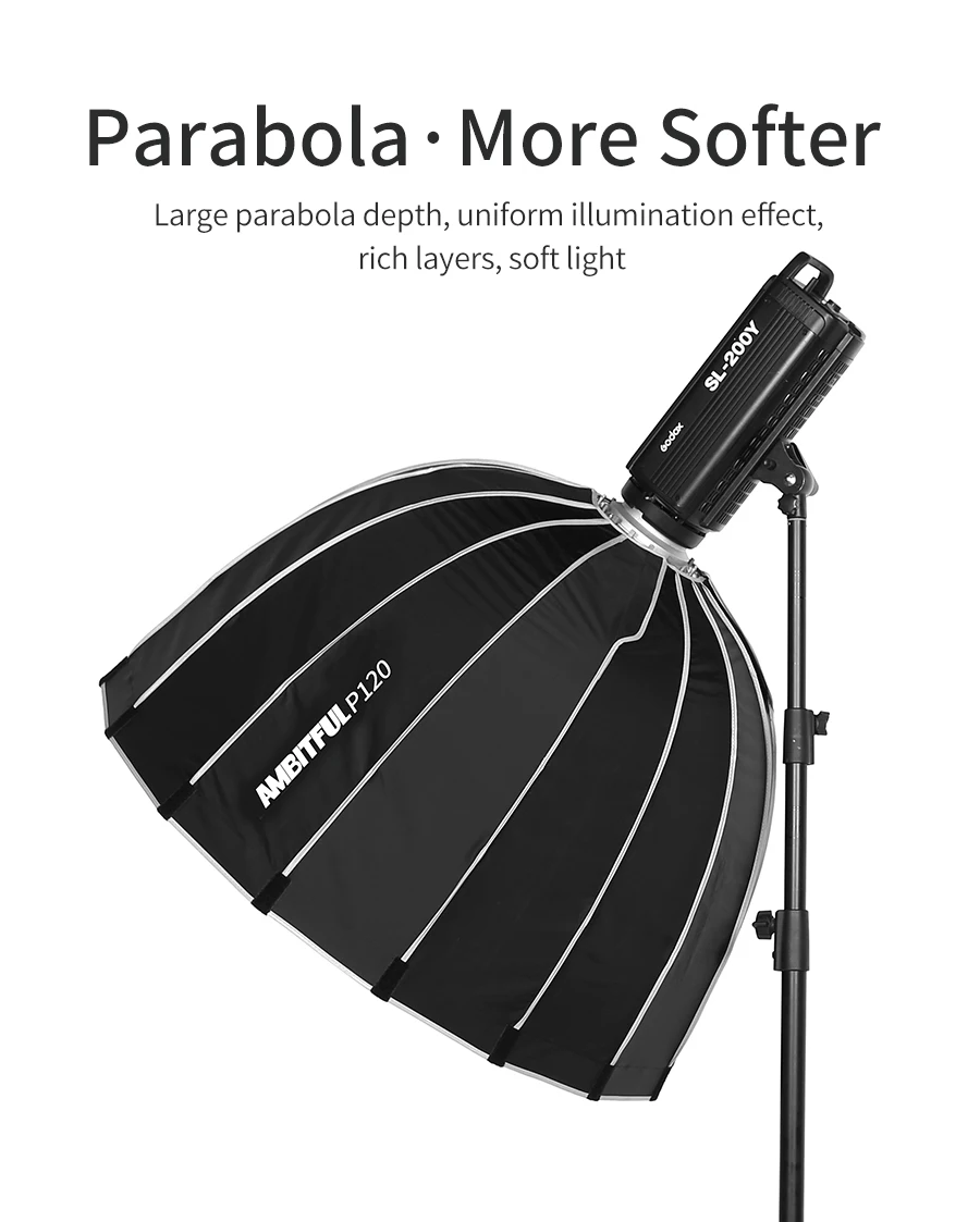 Ambitful Portable P90 90cm Quickly Fast Installation Deep Parabolic ...