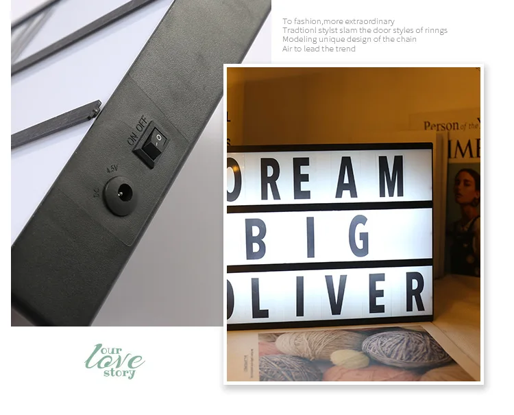 NEON Cinematic Cinema Light up Letter Box Sign Lightbox RGB 7 COLORS ...