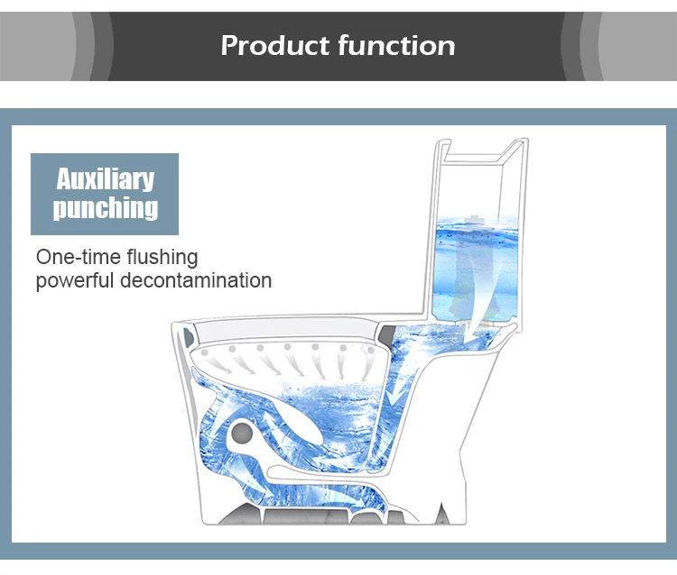 Foshan to Shenzhen: Saudi Toilet - Dual-Flush Ceramic WC