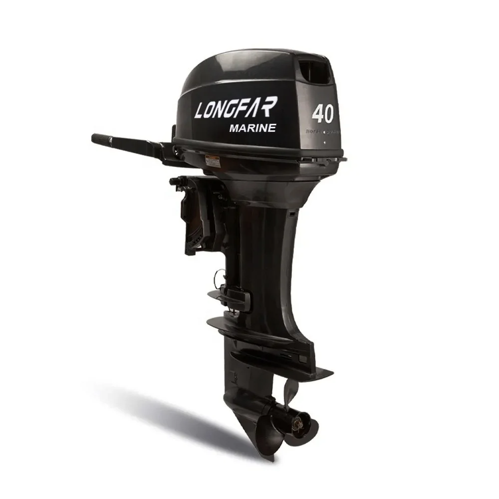 40hp 703cc 2 Stroke Short Shaft Gasoline Outboard Engine For 16- 20 ...
