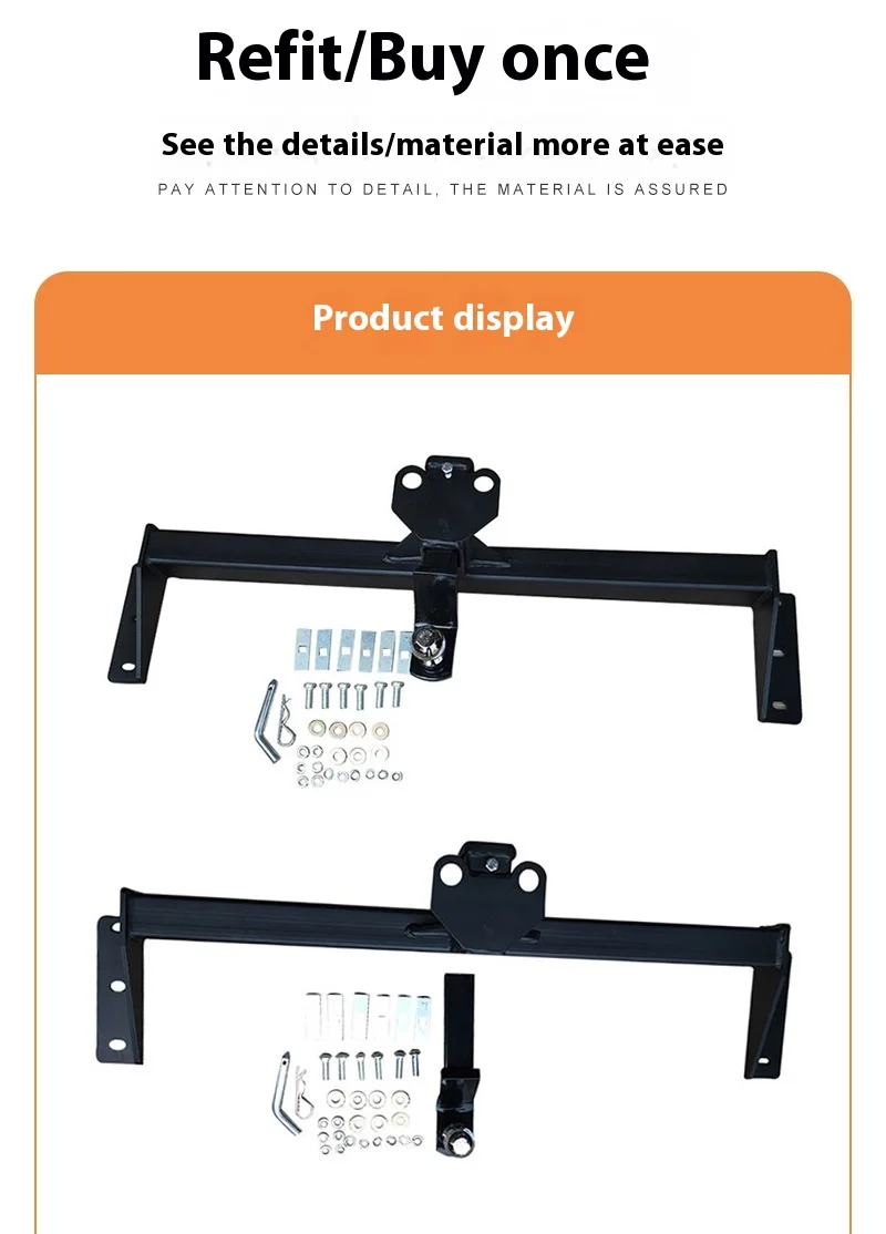 LE-STAR 4X4Factory Nissan NP300 Navara Trailer Bar 2015-2020 Steel Rear ...